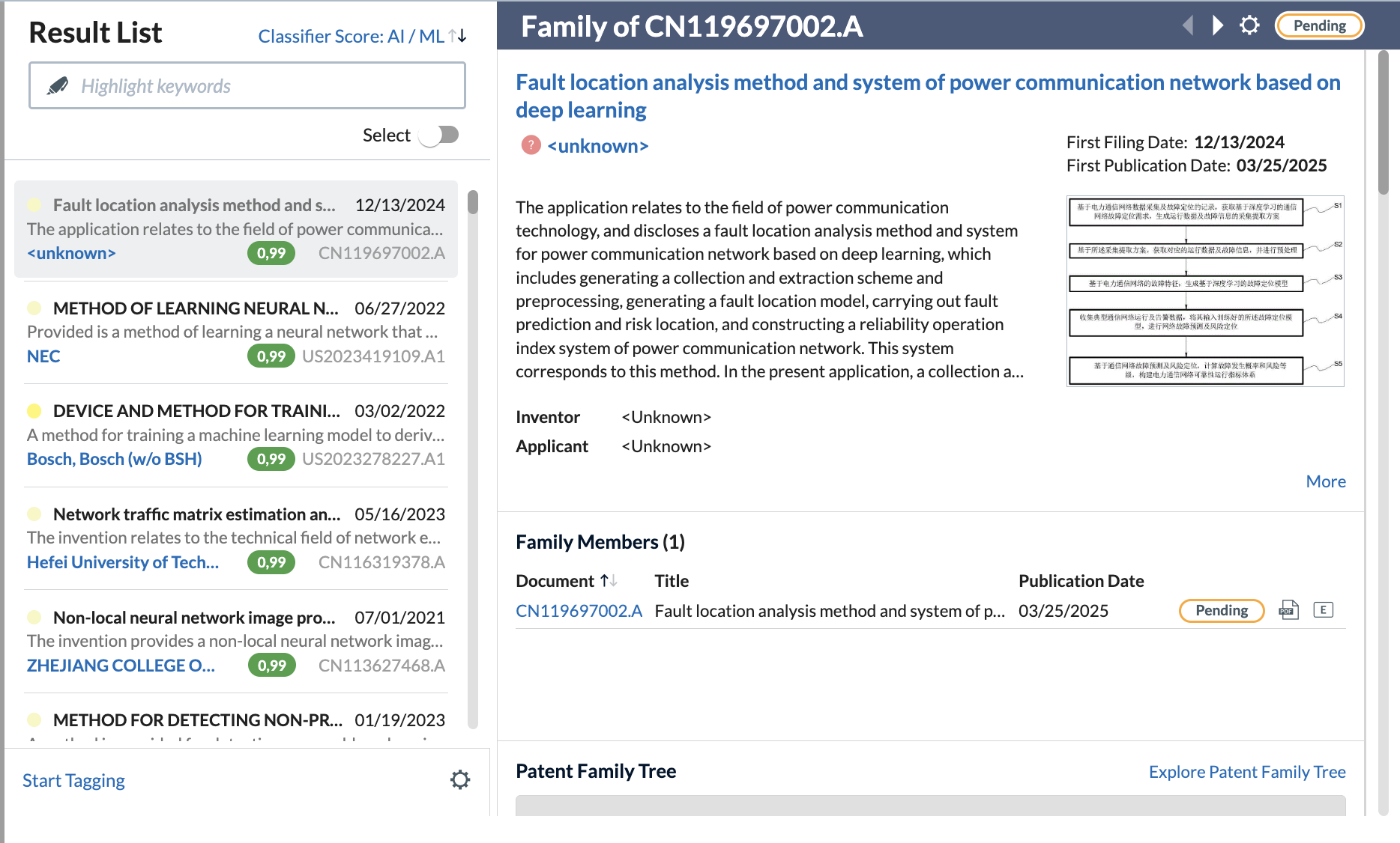 Filter Search and sort by AI Classifier scores – LexisNexis Intellectual Property Solutions